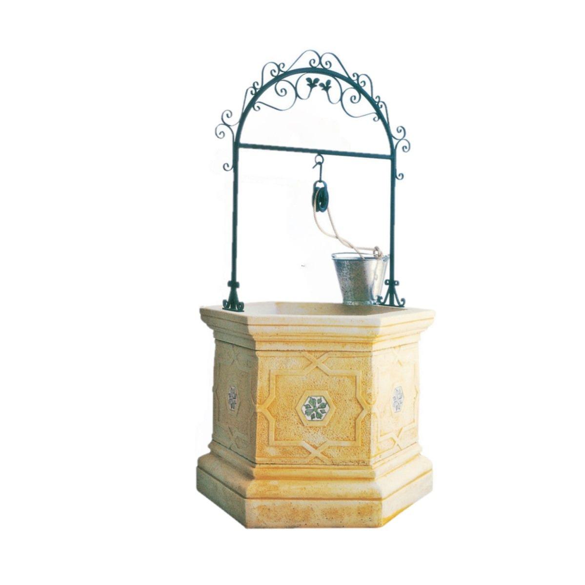 Pozo (Brocal)de hormigón-piedra Danubio 112x210cm. Ocre | Leroy Merlin