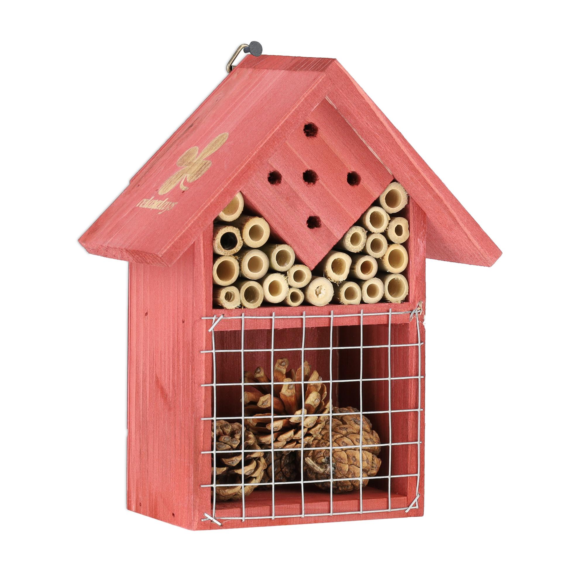 Relaxdays Maison à insectes, hôtel à insectes, à suspendre, non-traité ...