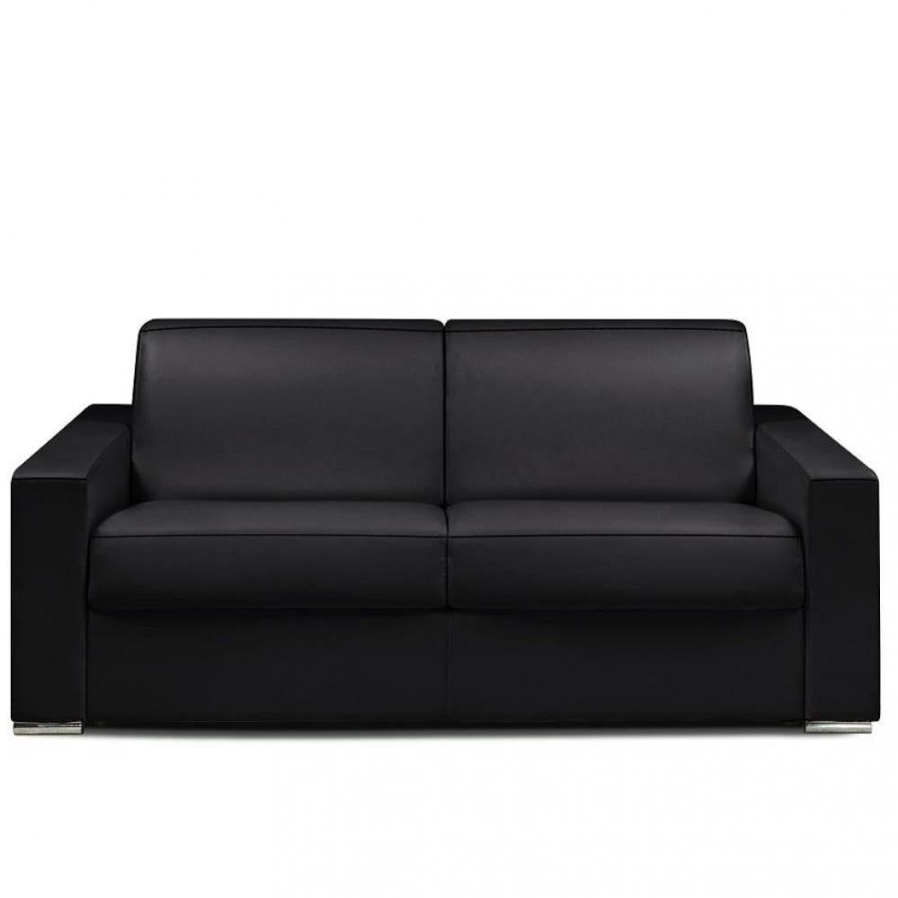 Canapé express 160 cm DREAMER EDITION Cuir et PU Cayenne noir matelas ...