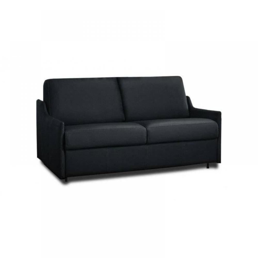 Canapé lit 4 places LUNA convertible EXPRESS 160 cm polyuréthane noir ...