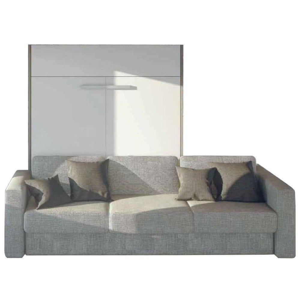 Armoire lit à ouverture assistée TRACCIA canapé intégré accoudoirs ...