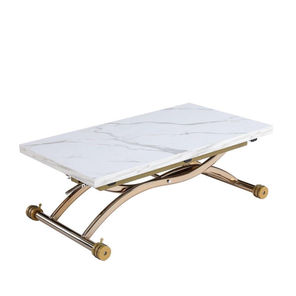 Table relevable extensible HIRONDELLE compacte100 x 57/114 cm mélaminé ...