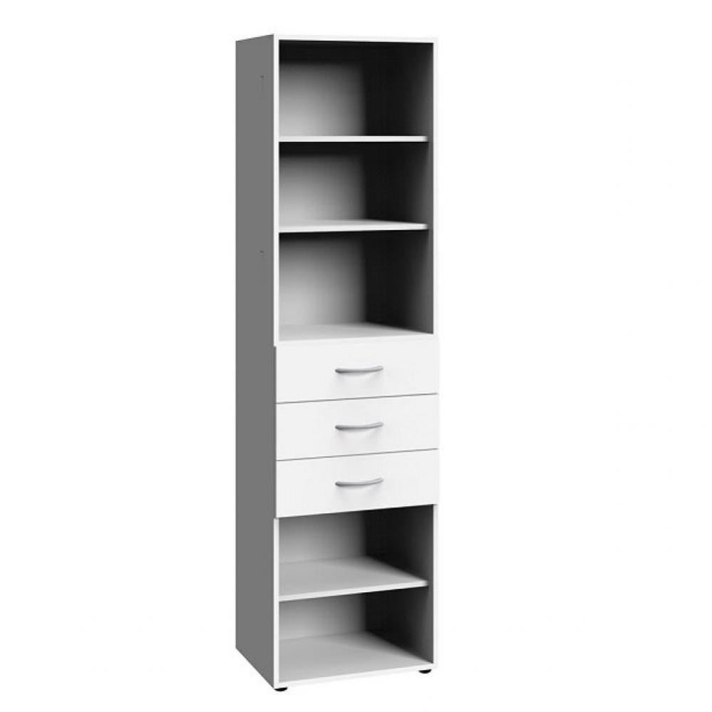 Colonne de rangement LUND 3 tiroirs blanc mat 40 x 40 cm profondeur ...