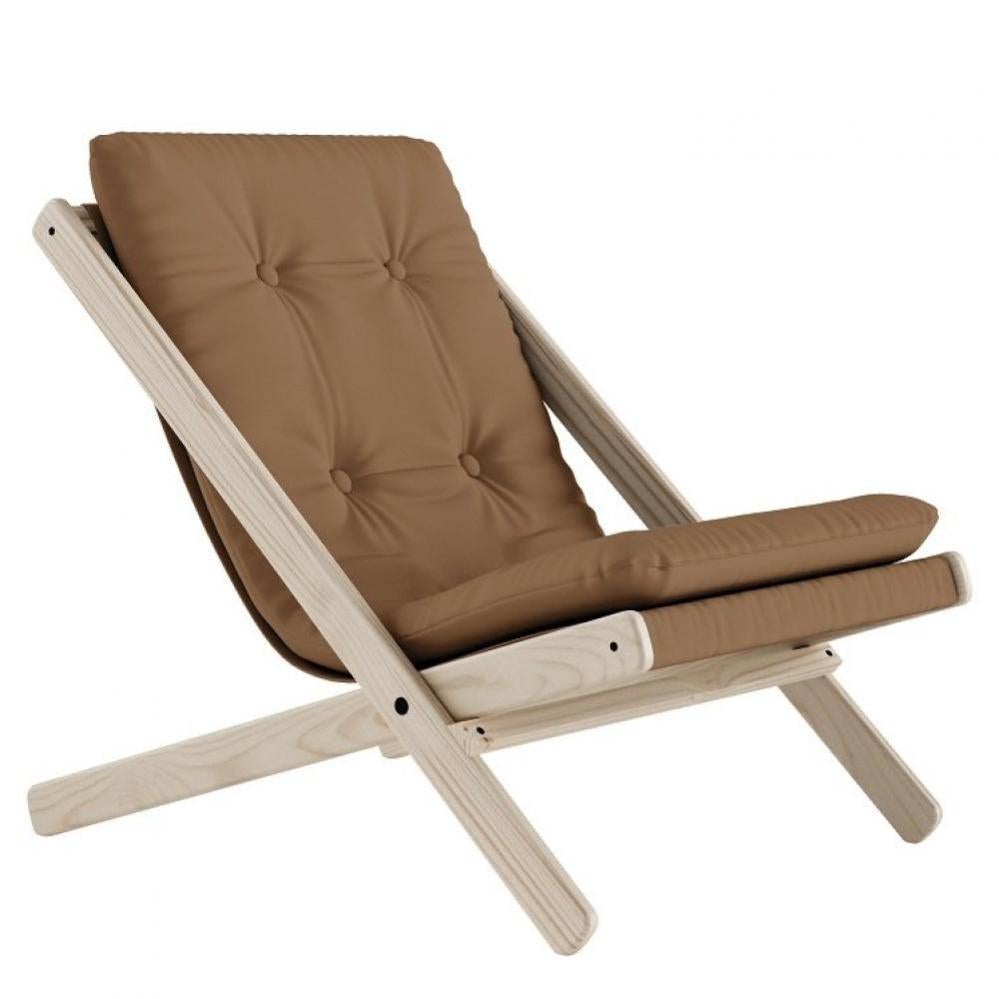 Fauteuil futon BOOGIE hêtre massif coloris mocca | Leroy Merlin