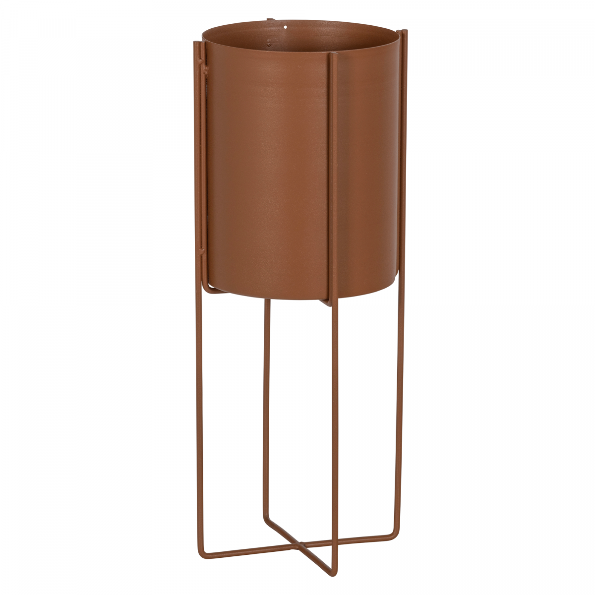 Cache pot haut design en métal SHELDON | Leroy Merlin