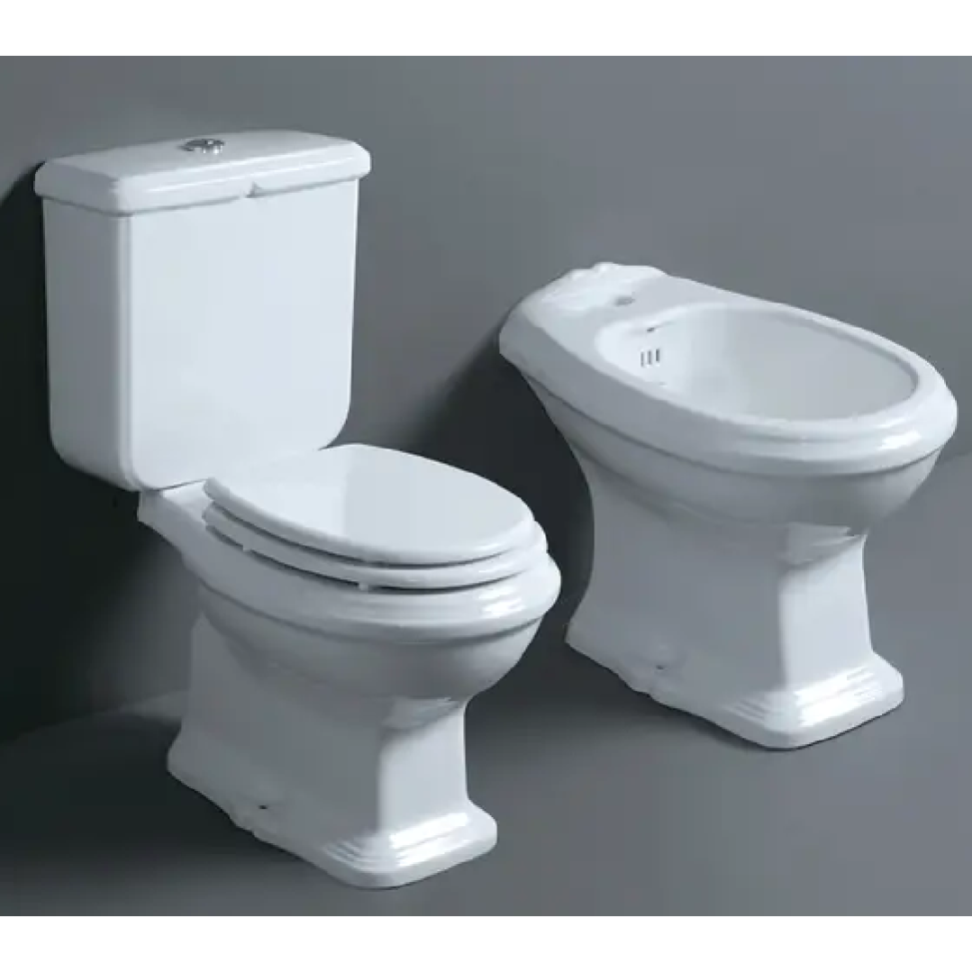 Set sanitari tradizionali Arcade Simas bianco con vaso monoblocco ...