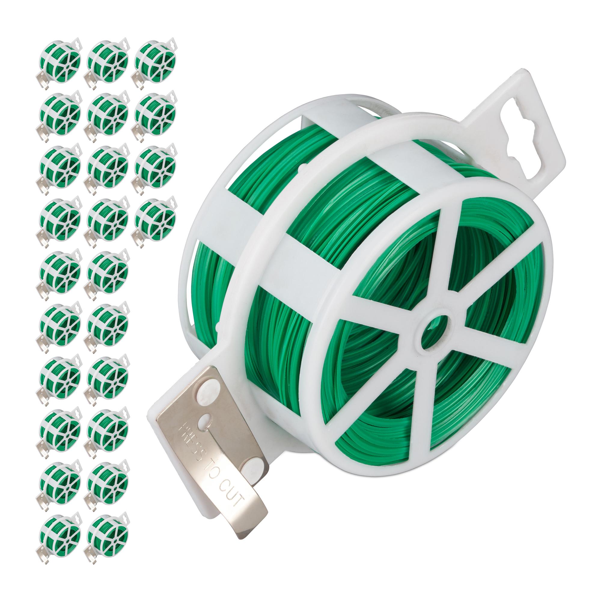 25x Legacci per Piante da 50 m, Filo Plastificato, per Rampicanti ...