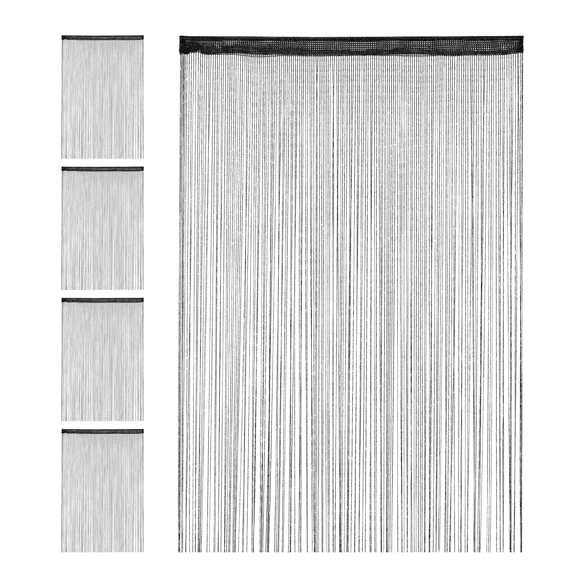 5x Tende a Fili, 145x245 cm, Accorciabile, con Passante, Porte e ...