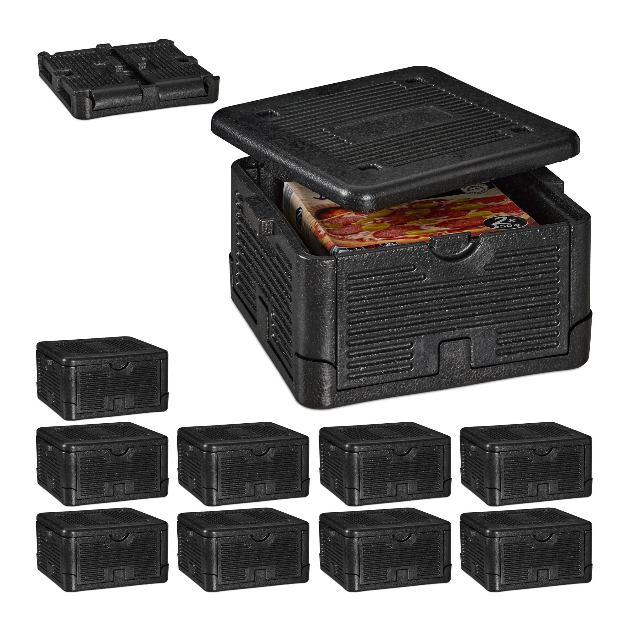 10x Contenitore Isotermico 17L, Box Termico con Coperchio per Alimenti ...