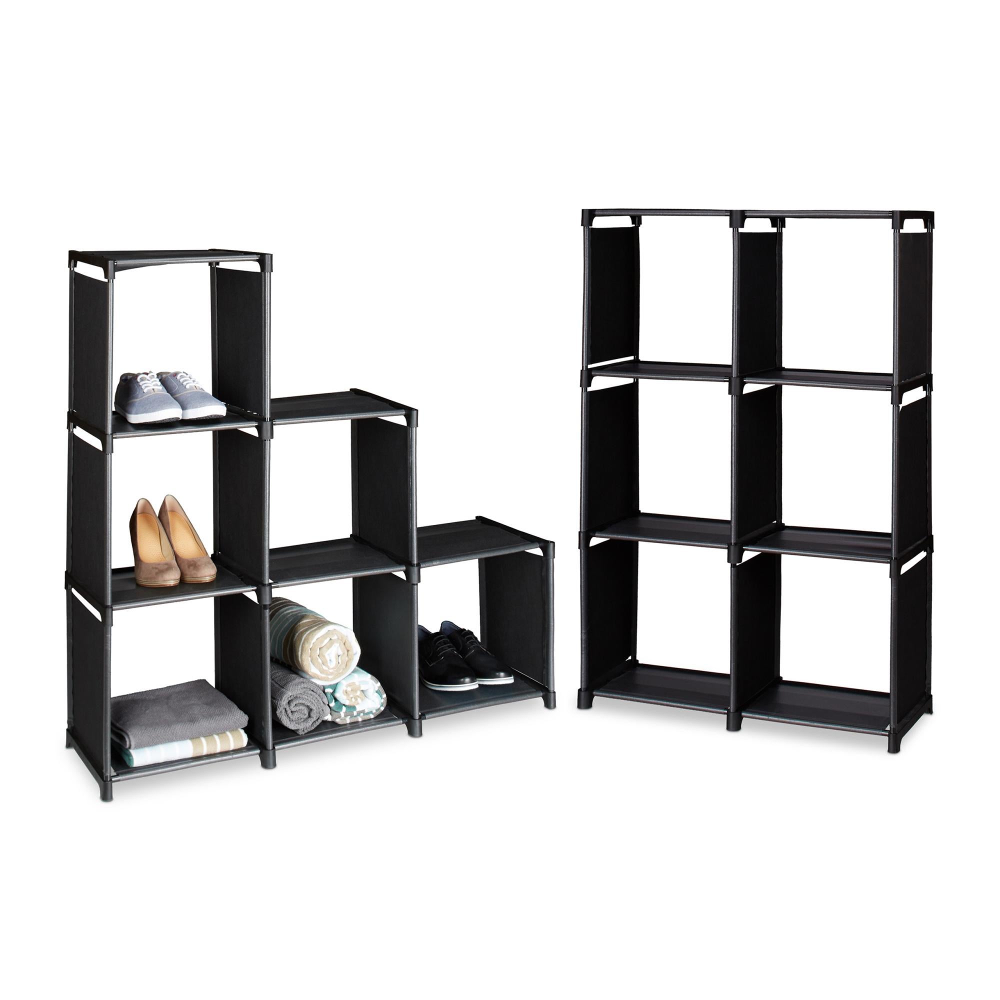 2x Set Scaffale, Libreria per Interni, 6 Scompartimenti Ognuno ...