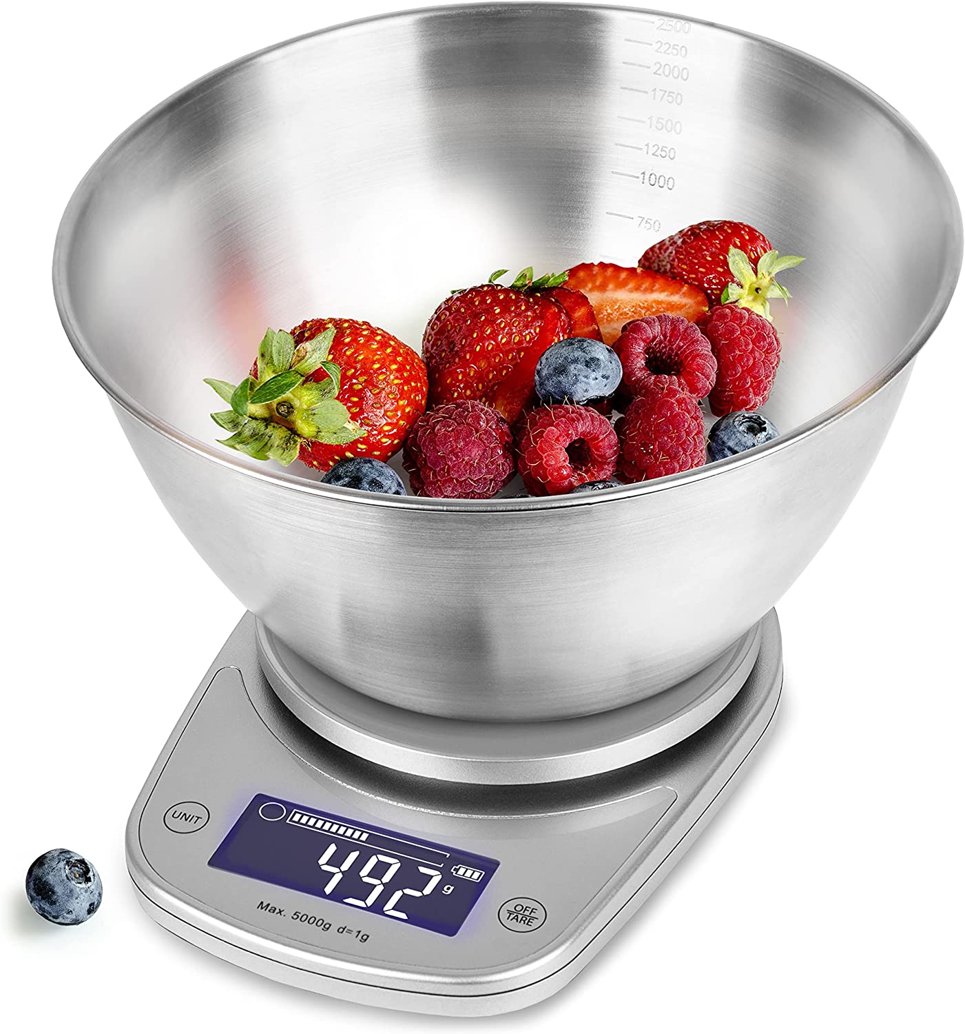 Duronic KS5000 SRSS Balance de Cuisine d'une capacité de 5 kg ... Duronic KS5000 SRSS Balance de Cuisine d'une capacité de 5 kg ...