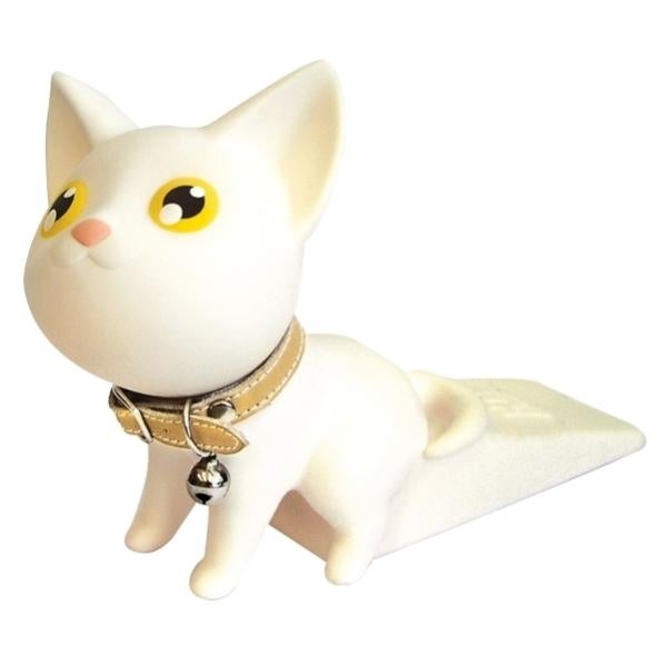 Cale porte en forme de chat bloque porte bloc animal blanc | Leroy Merlin