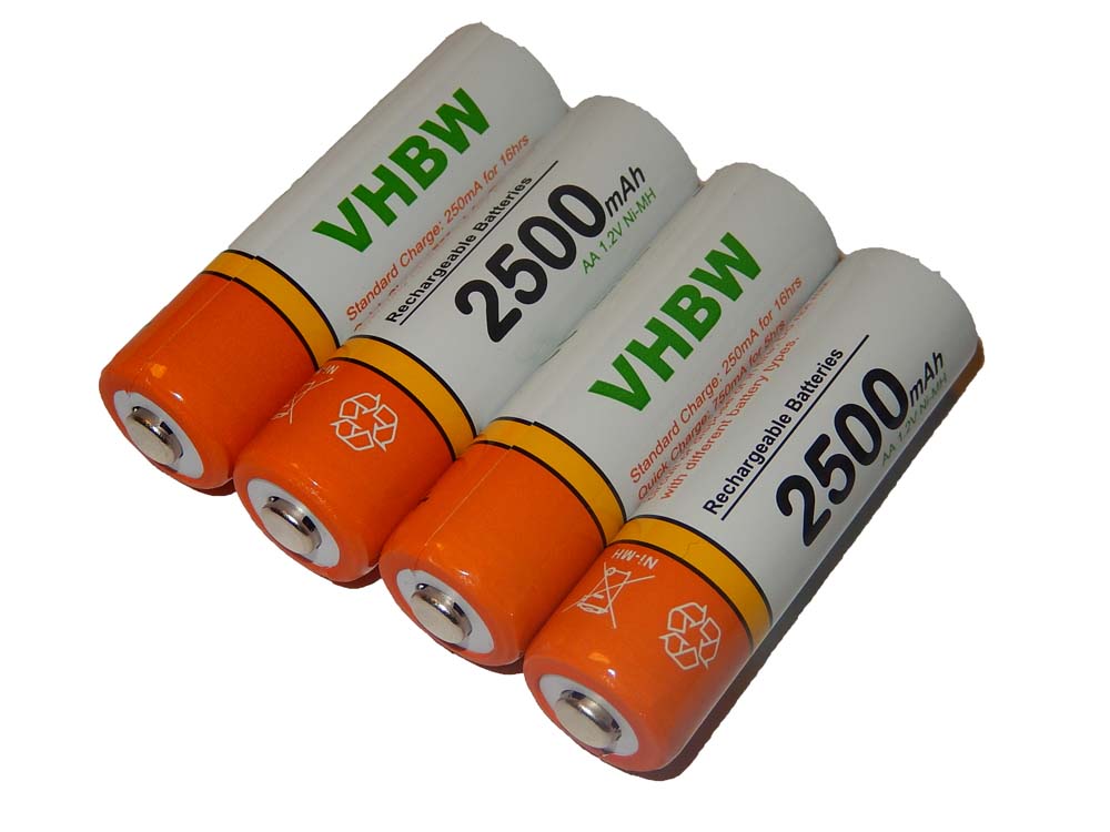 Vhbw 4x Batteries compatible avec Swissphone BOSS 910 MK, 910 V, 920 Ex ...