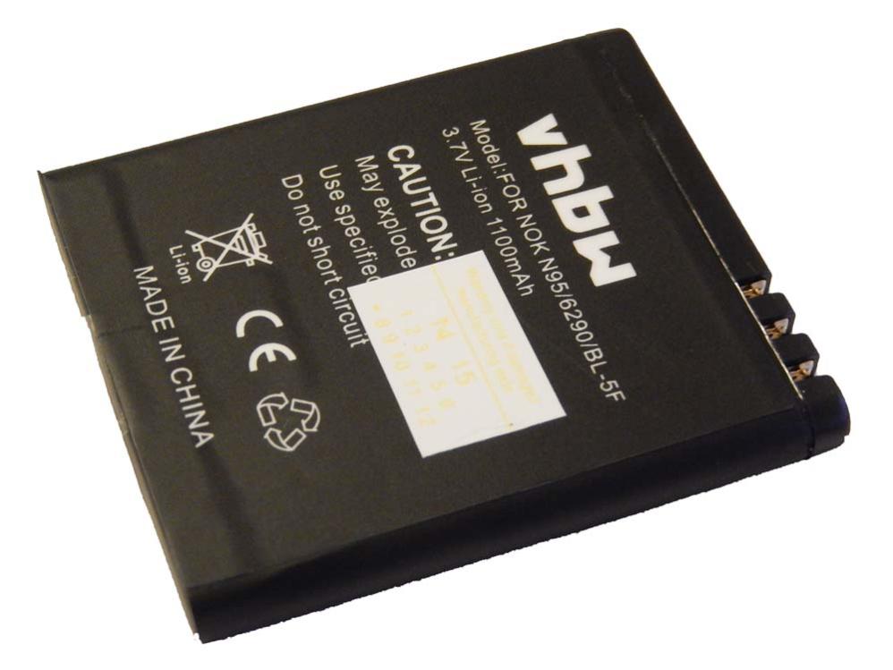 Vhbw batteria sostituisce Nokia BL-5F per smartphone cellulare (1100mAh, 3,7V, Li-Ion) | Leroy ...