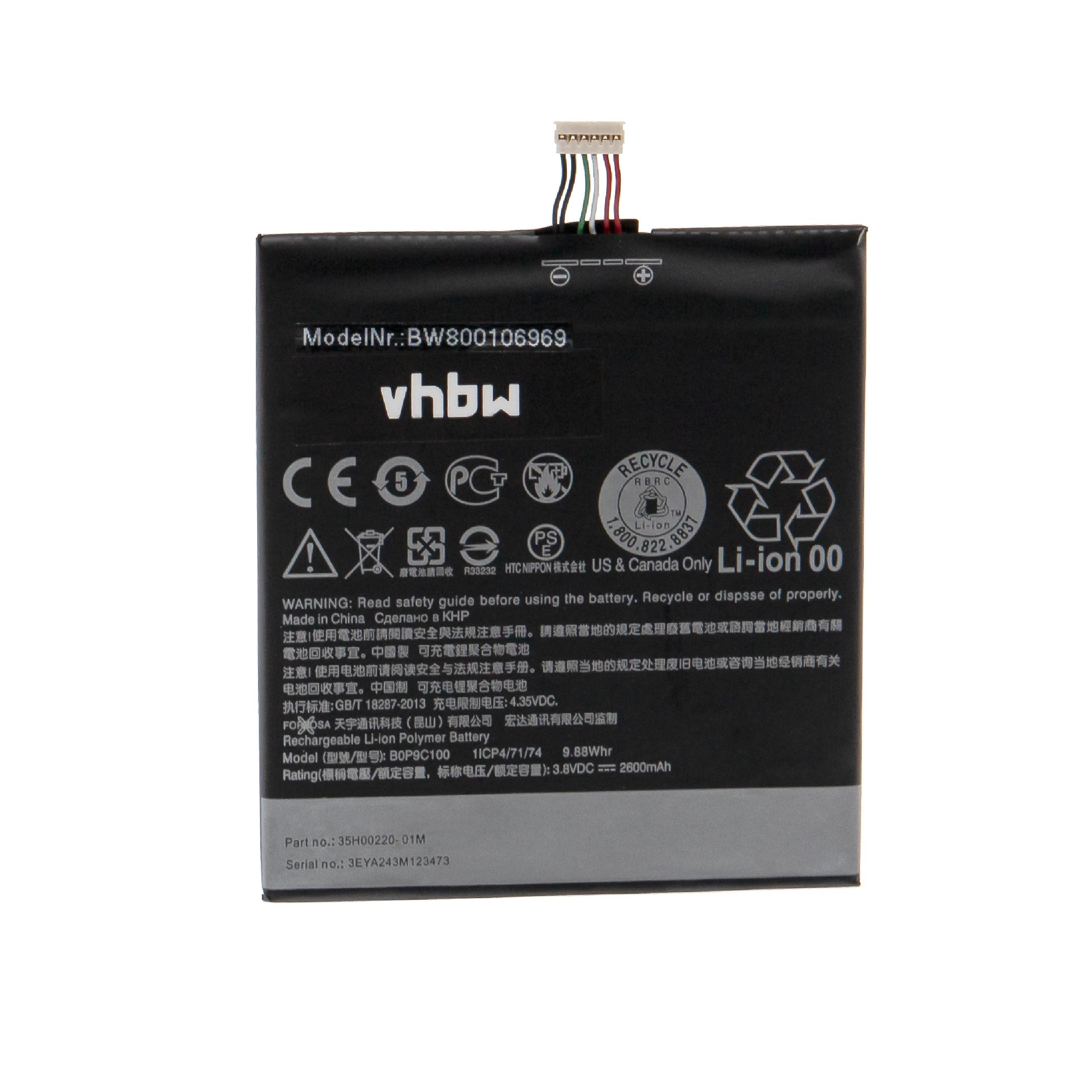 Vhbw Batterie compatible avec HTC A5, D816w smartphone (2600mAh, 3,8V ...