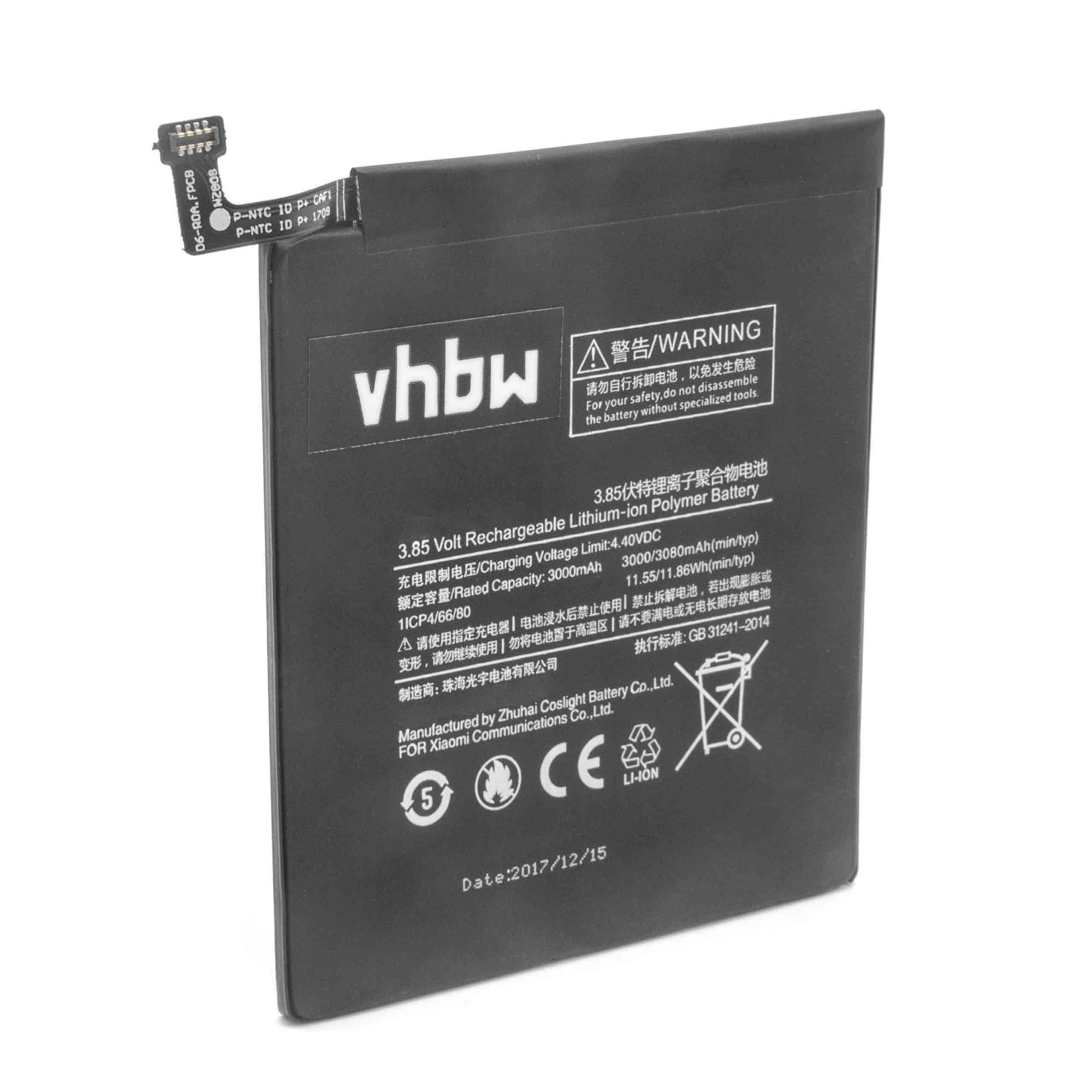 Vhbw Batterie remplacement pour Xiaomi BN31 pour téléphone portable (3000mAh, 3,85V, Li-polymère ...