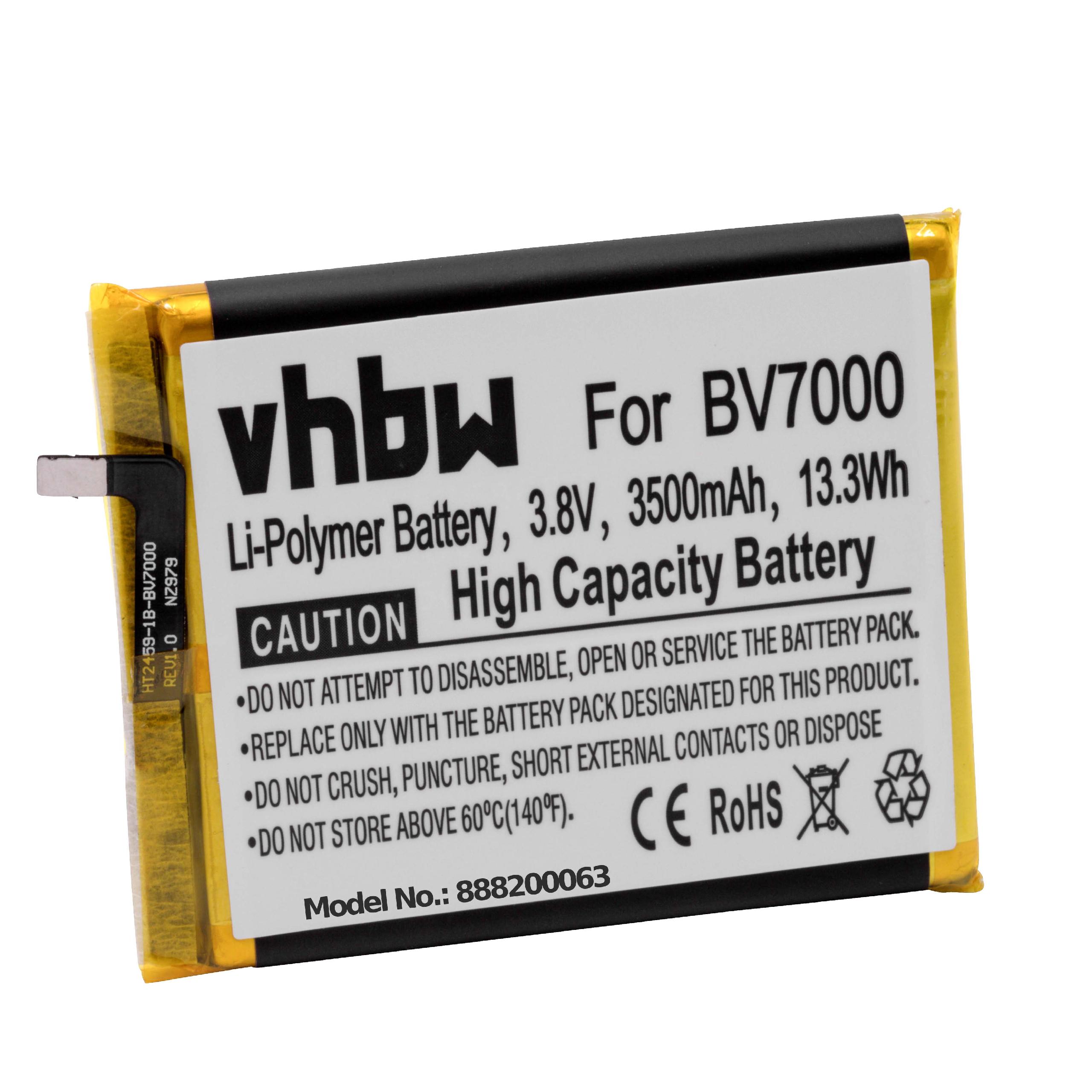Vhbw Batterie remplacement pour Blackview V575868P pour smartphone (3500mAh, 3,8V, Li-polymère ...