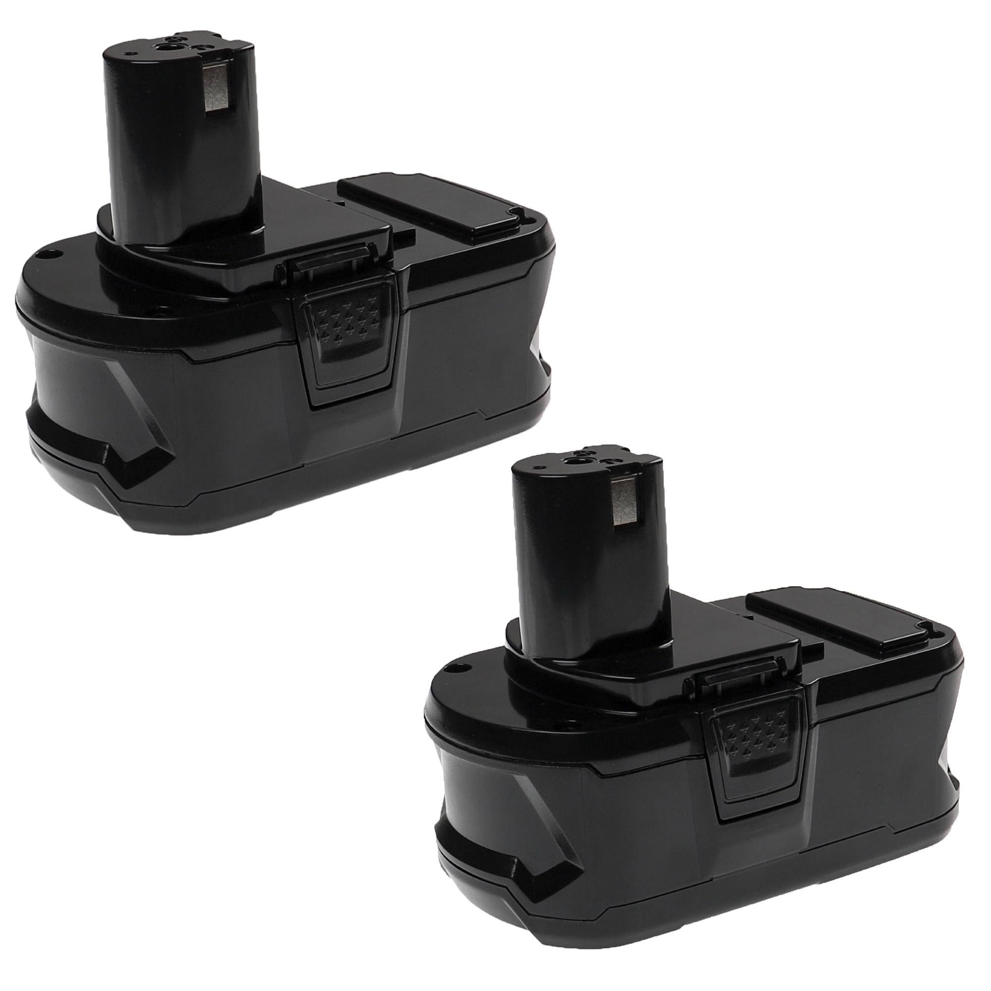 EXTENSILO 2x Batteries compatible avec Ryobi P2500, P2600, P300, P301 ...