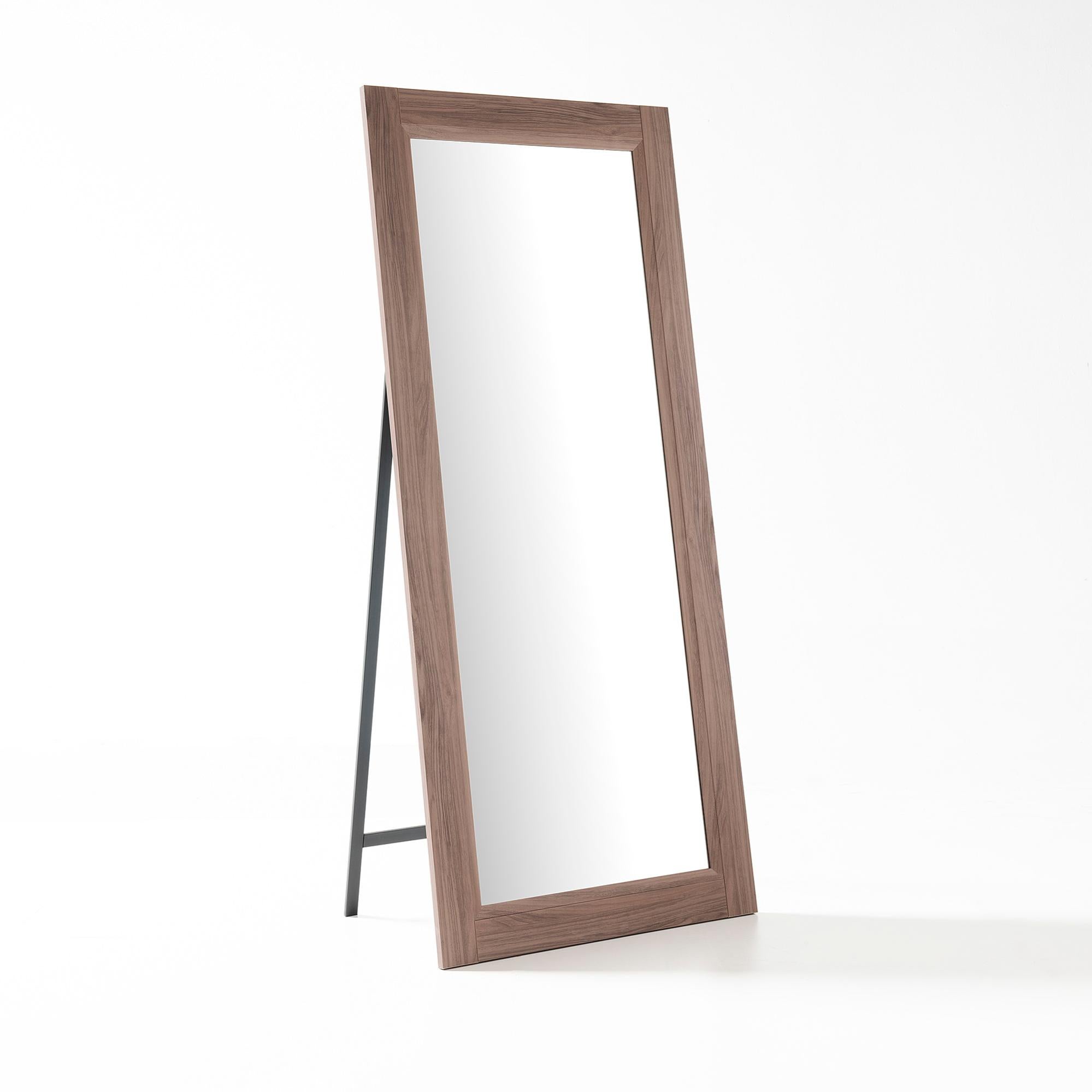 ARHome, Specchiera da Terra con Staffa Classic, 180 x 78, Noce, Made in ...
