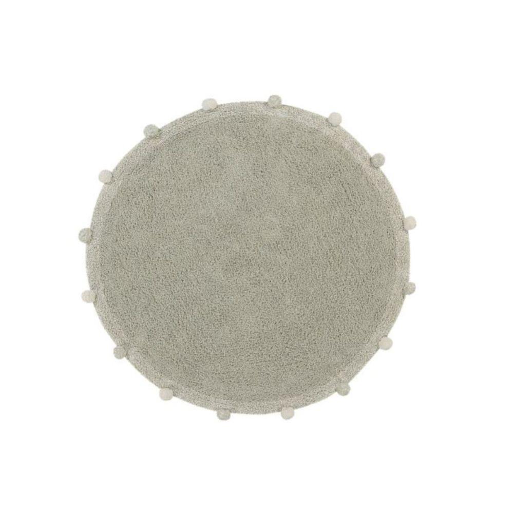 Tapetto in cotone rotondo Bubbly oliva Ø 120 cm | Leroy Merlin