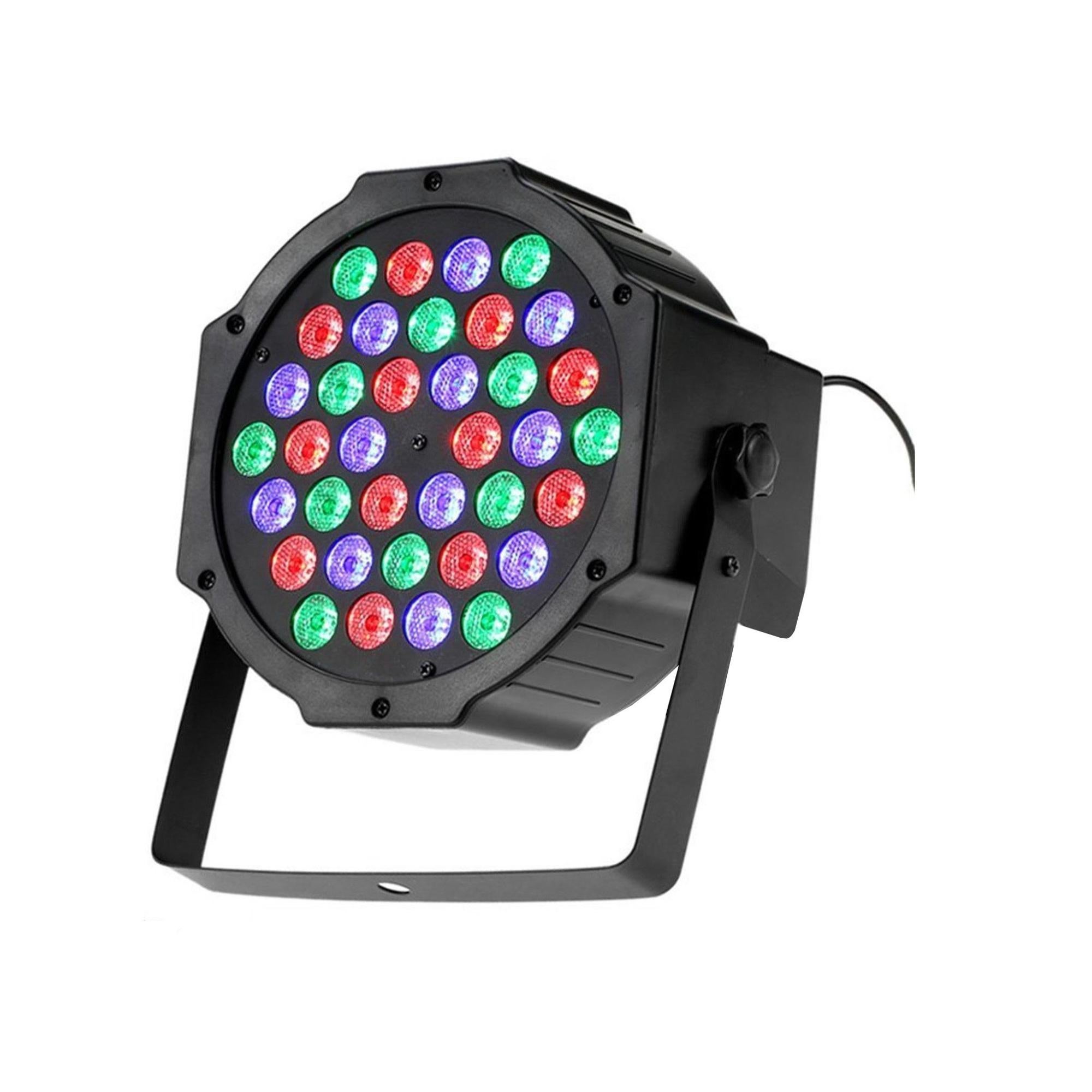 Faro Rgb 36W Con 36 Led Di Vari Colori X Discoteca Sensore Sonoro Luce ...