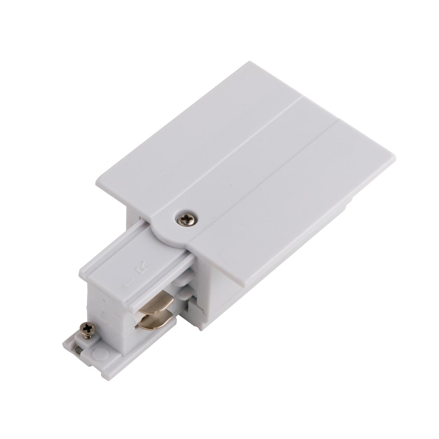 Raccord droit blanc pour rail encastré 9,8x5,6x3,3 cm.. | Leroy Merlin