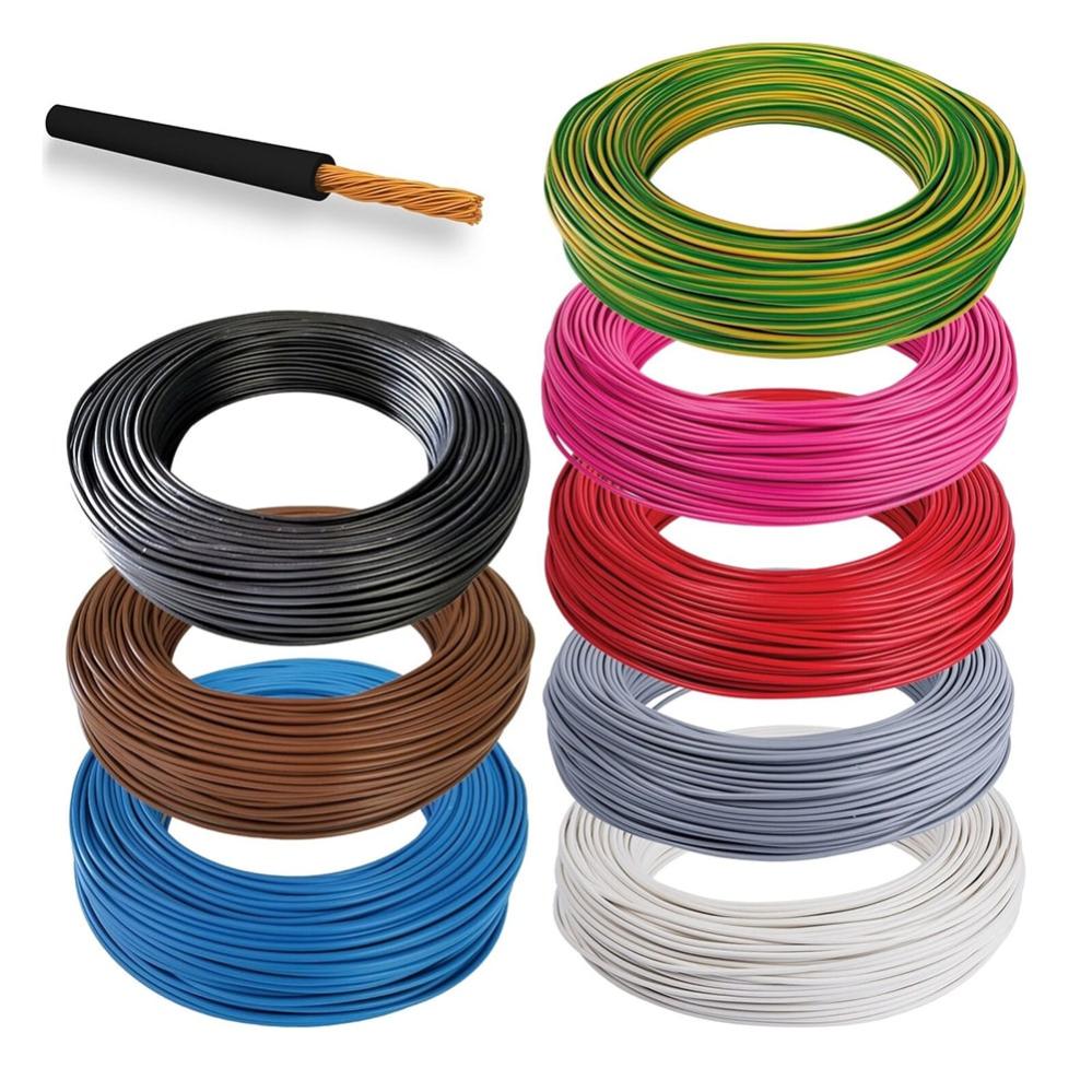 Cavo elettrico unipolare cordina FS17 1 x 2-5mmq 450/750V bobina mt.100 ...
