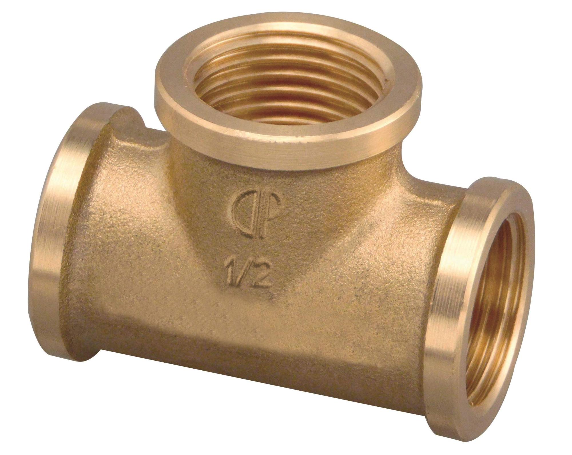 Té à raccord fileté en laiton FP Pattaroni F005 - 1" - laiton | Leroy ...