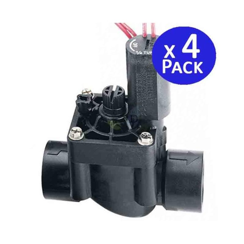 Pack 4 x Electroválvula de riego 1" 24V PGV-101 Hunter con regulador de ...