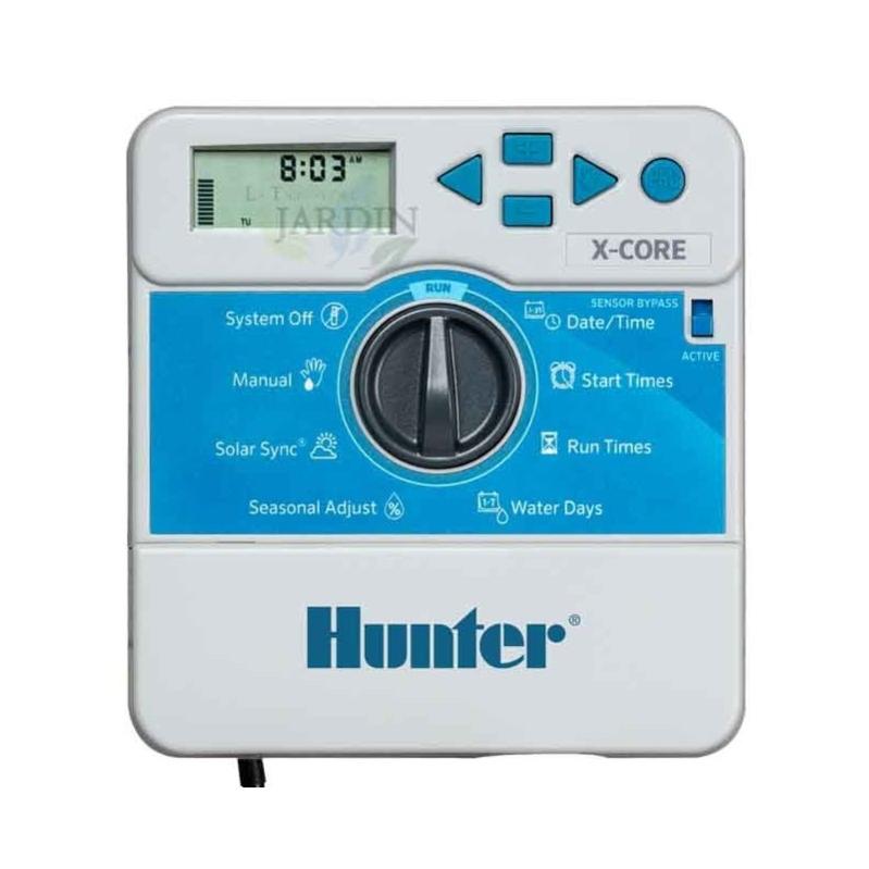 Programmatore per irrigazione da interni Hunter XCore a 2 zone | Leroy ...