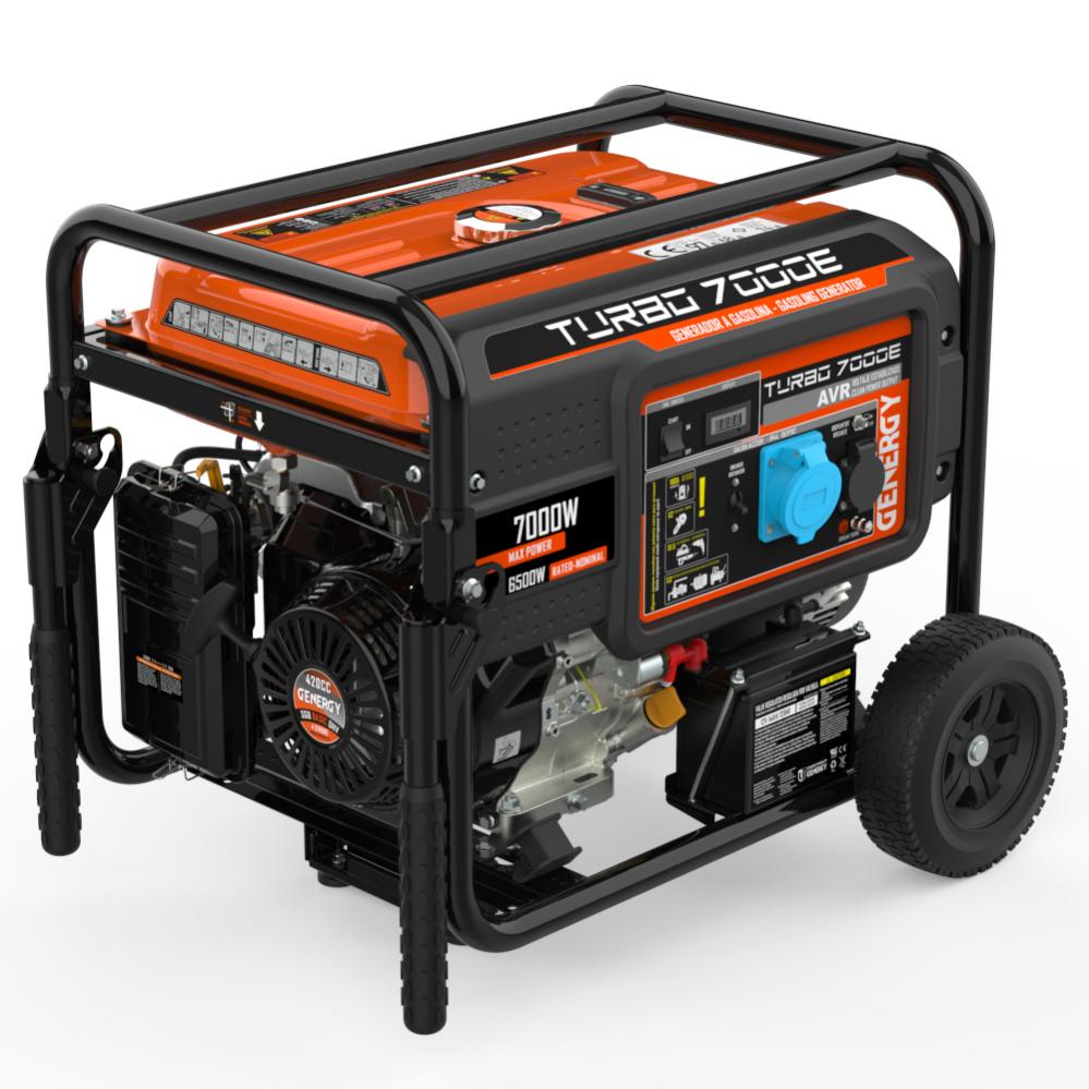 Generatore benzina Genergy Turbo 7000 7Kw avviamento elettrico AVR ...