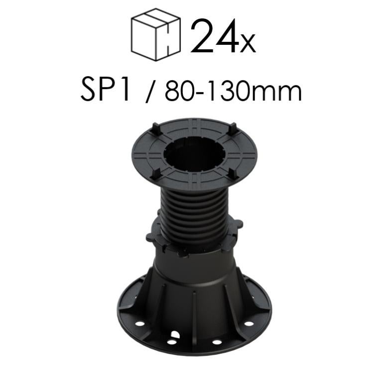 BOÎTE DE 24 PLOTS RÉGLABLES SP1 80-130 MM DE MARQUE PEYGRAN | Leroy Merlin
