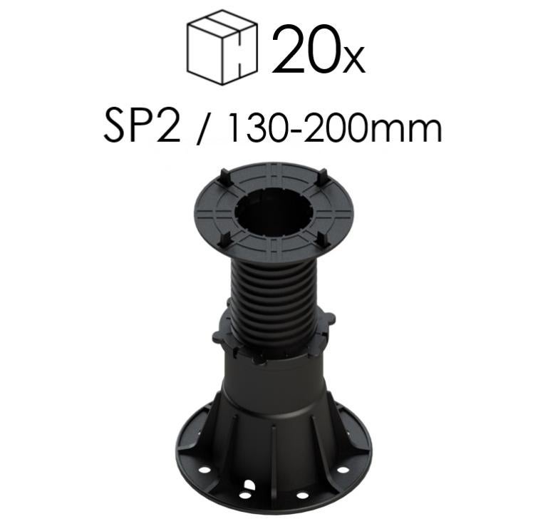 BOÎTE DE 20 PLOTS RÉGLABLES SP 130-220 MM DE MARQUE PEYGRAN | Leroy Merlin