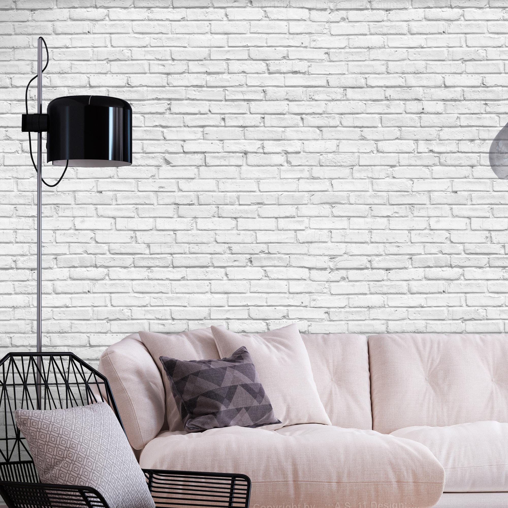 Papier peint - Gray Brick - 300x210 | Leroy Merlin