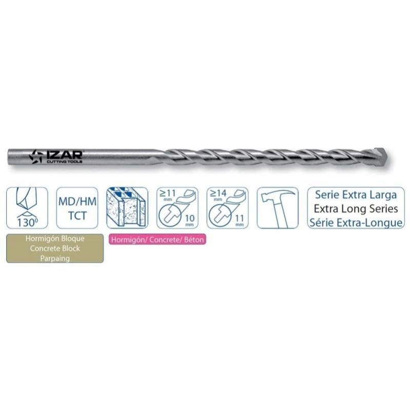 IZAR 30238 - Broca pared profesional larga 16.00x600 mm | Leroy Merlin