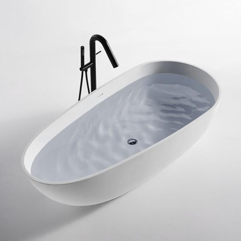 COCOON 140 - Vasca da bagno freestanding in Solid Surface 140 x 76 x 54 ...