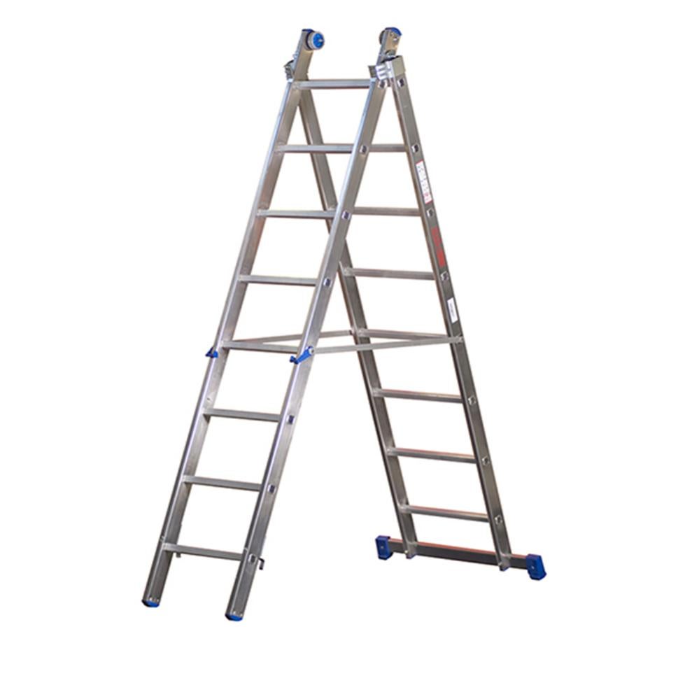 Scala In Alluminio Professionale 12 Gradini Altezza Raggiungibile 3,50 ...