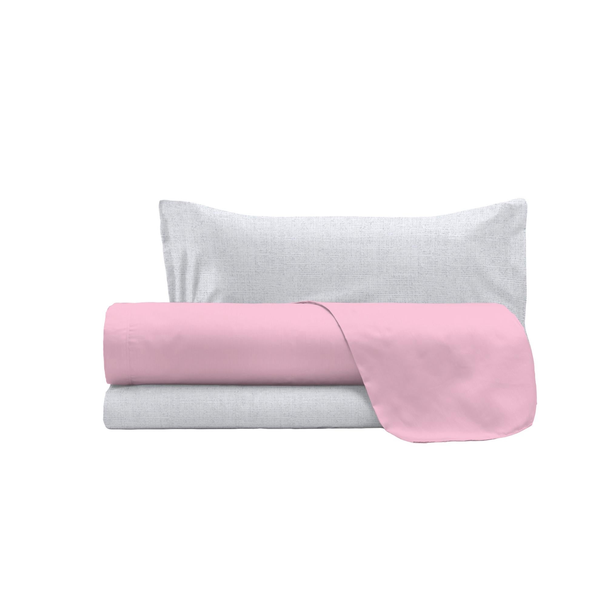 COMPLETO LETTO TRENDY CHIC PIAZZA E MEZZA ROSA | Leroy Merlin