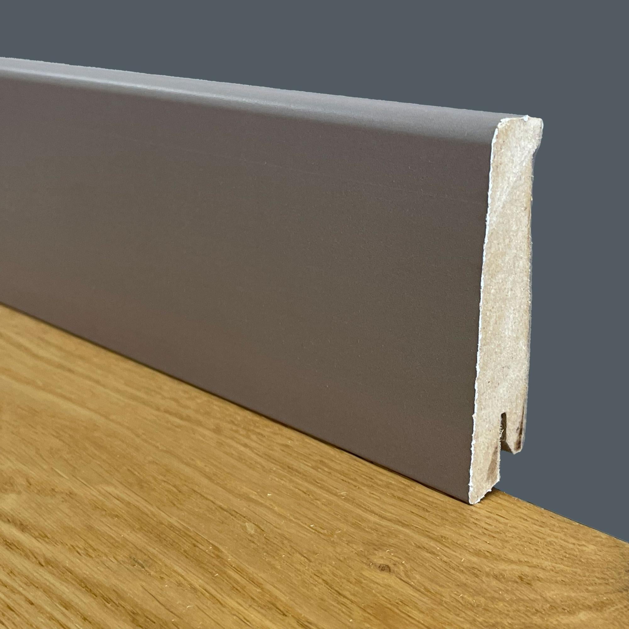 ***MEGA STOCK al metro*** BATTISCOPA QUADRO in Fibra di legno 80x16 ...