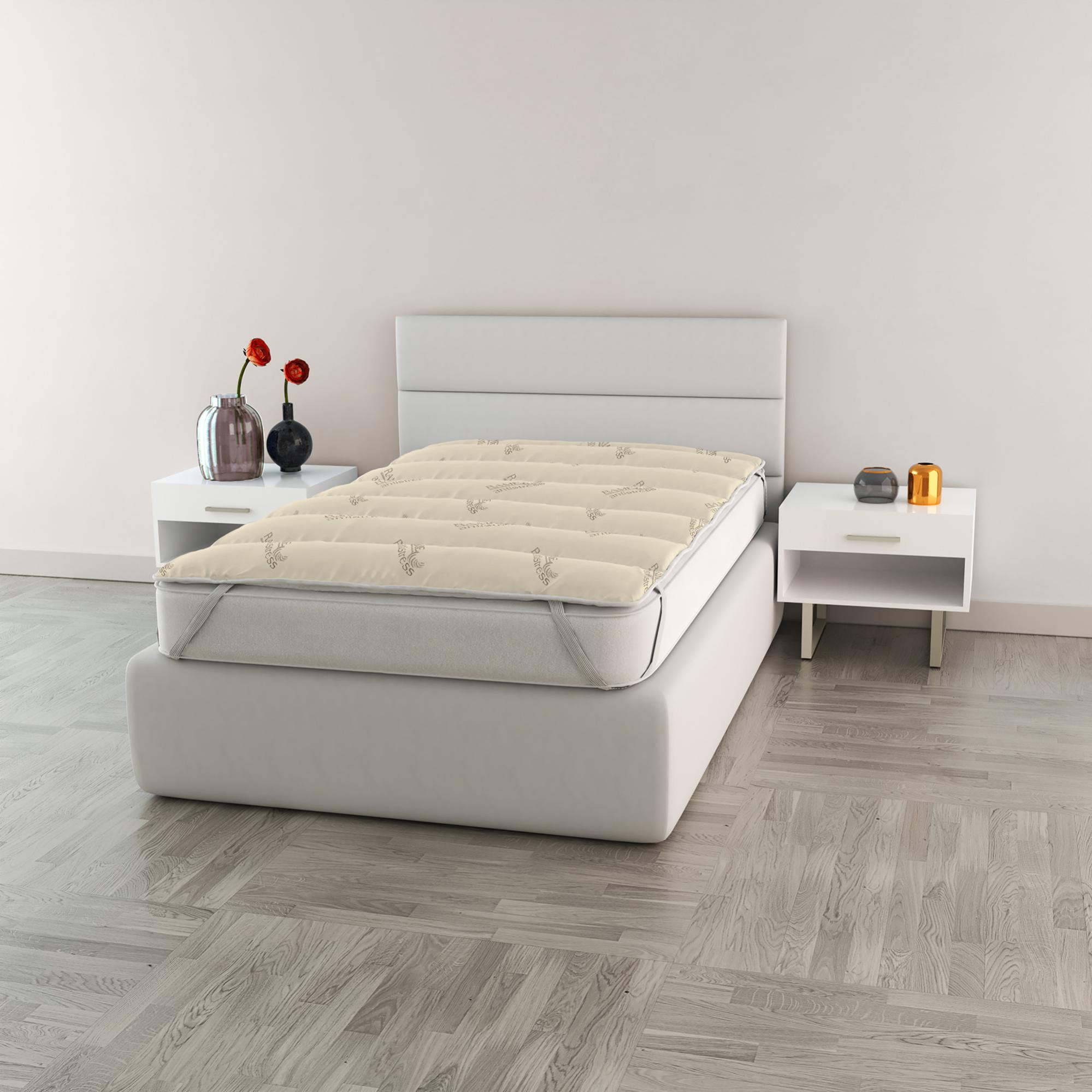 TOPPER TRAPUNTATO RAME CON ELASTICI SINGOLO 80x195 cm | Leroy Merlin