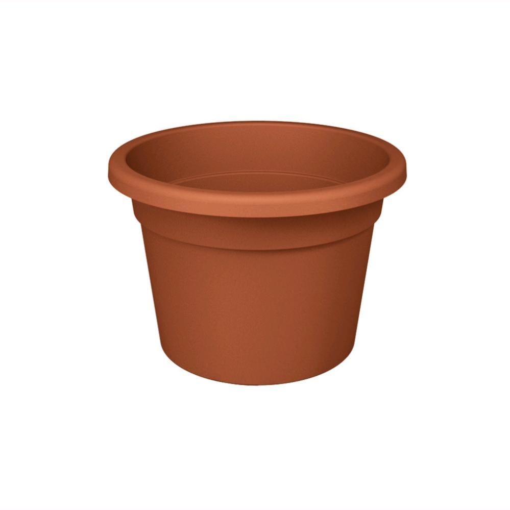 Vaso Tondo in Plastica PPL Colore Terracotta Diametro 35 cm Altezza 25 ...
