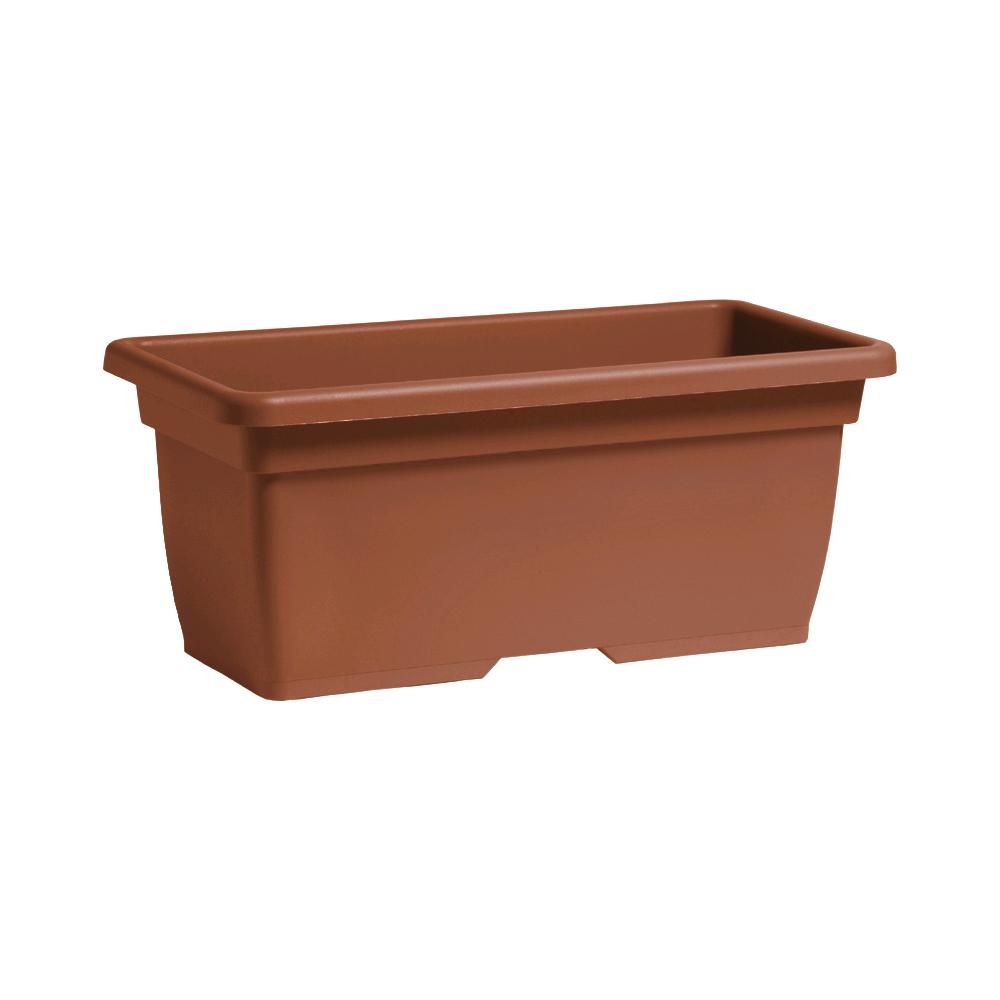 Vaso Rettangolare in Plastica PPL Colore Terracotta 100x45x40H cm 110 ...