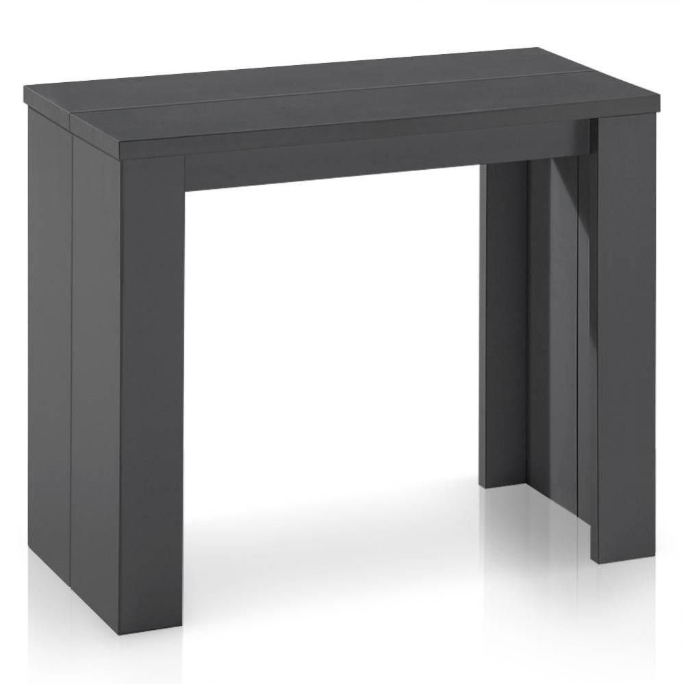Table Console extensible Brookline Gris Mat | Leroy Merlin