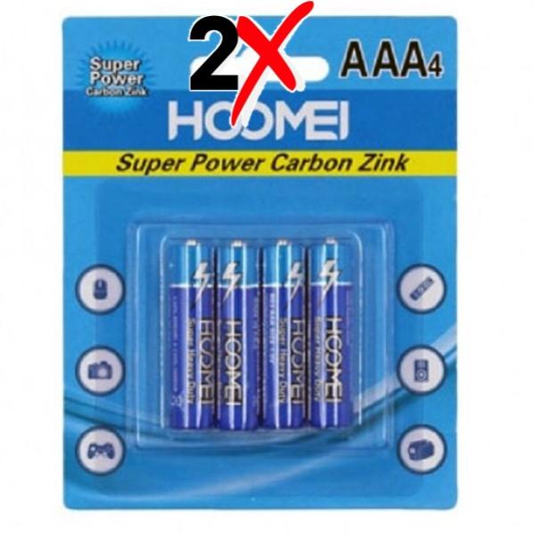 Trade Shop - Confezione Da 8 Batterie Pile Ministilo Super Power Zinco ...