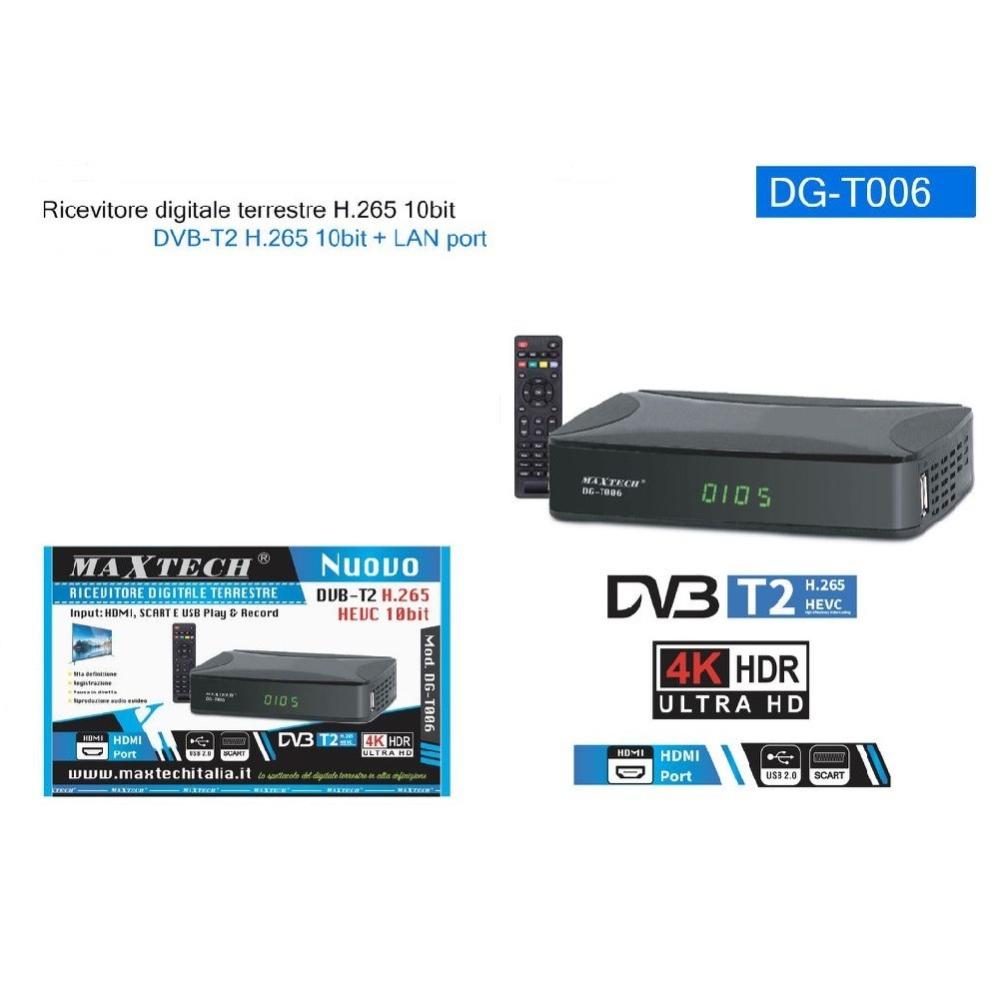 Trade Shop - RICEVITORE DECODER DIGITALE TERRESTRE DVB-T2 H.265 10BIT ...
