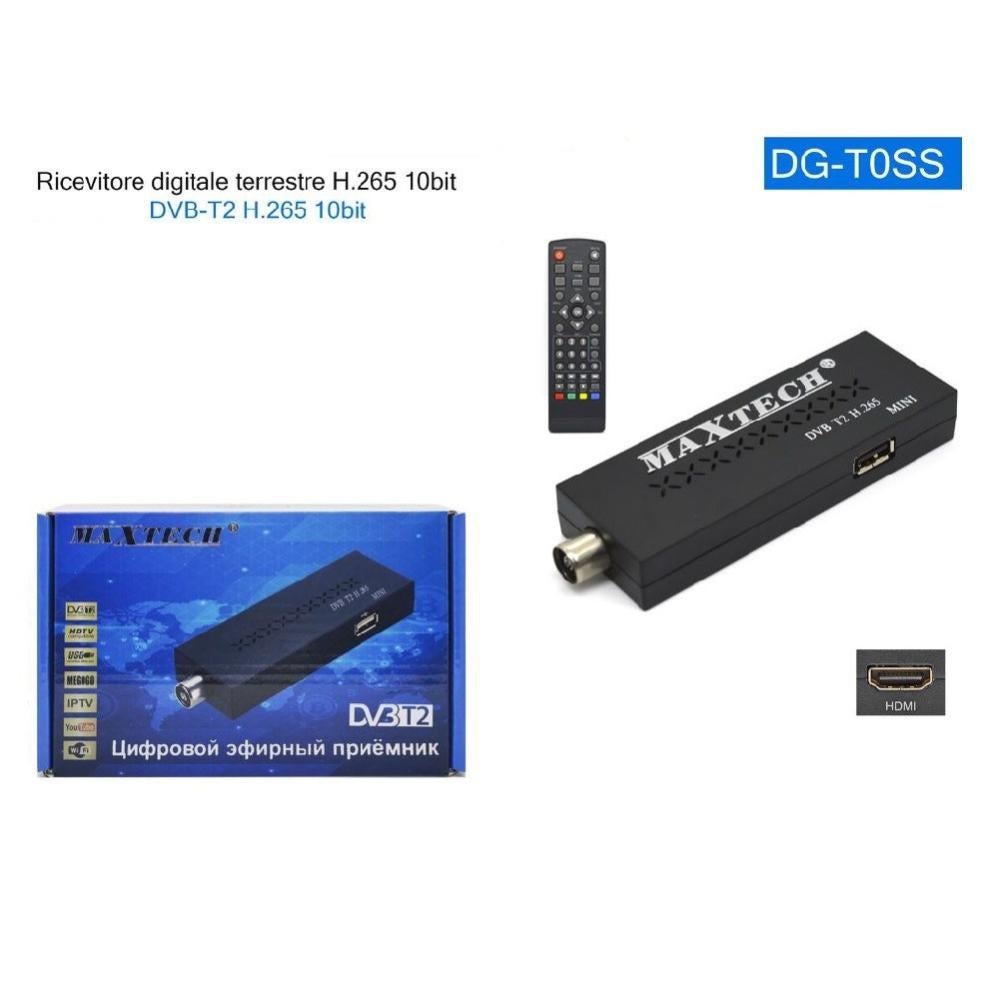 Trade Shop - MINI RICEVITORE DECODER DIGITALE TERRESTRE DVB-T2 H265 10 ...