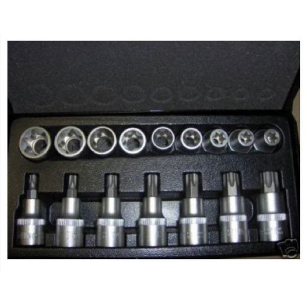Trade Shop - Kit Inserti E Bussole Boccole Impronta Torx Per Set 17 ...