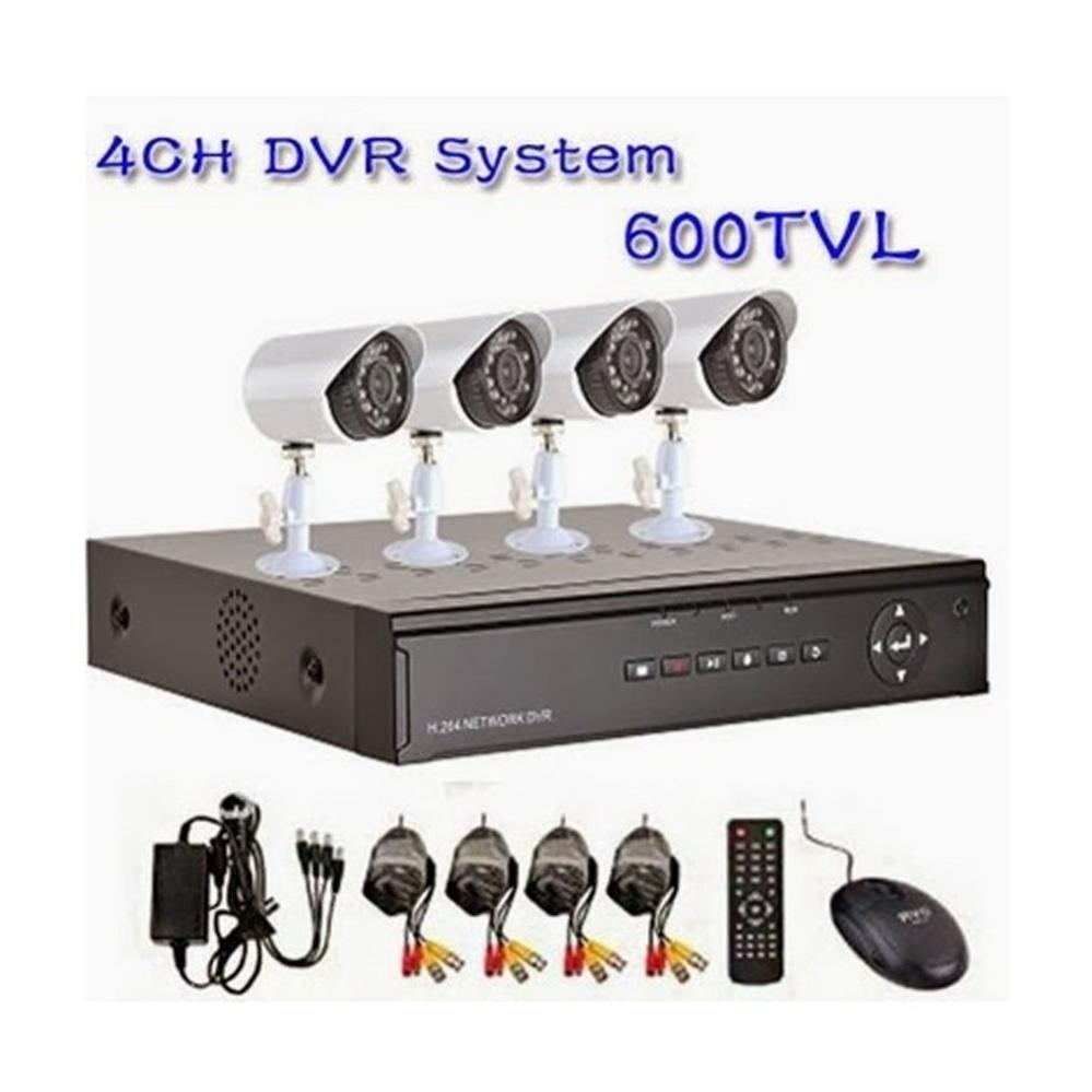 Trade Shop - DVR 4 CANALI + 4 TELECAMERE INFRAROSSI LED KIT ...