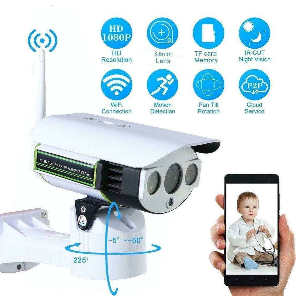 Trade Shop - TELECAMERA ESTERNA IP CAMERA HD 1080p WIRELESS LED IR LAN ...