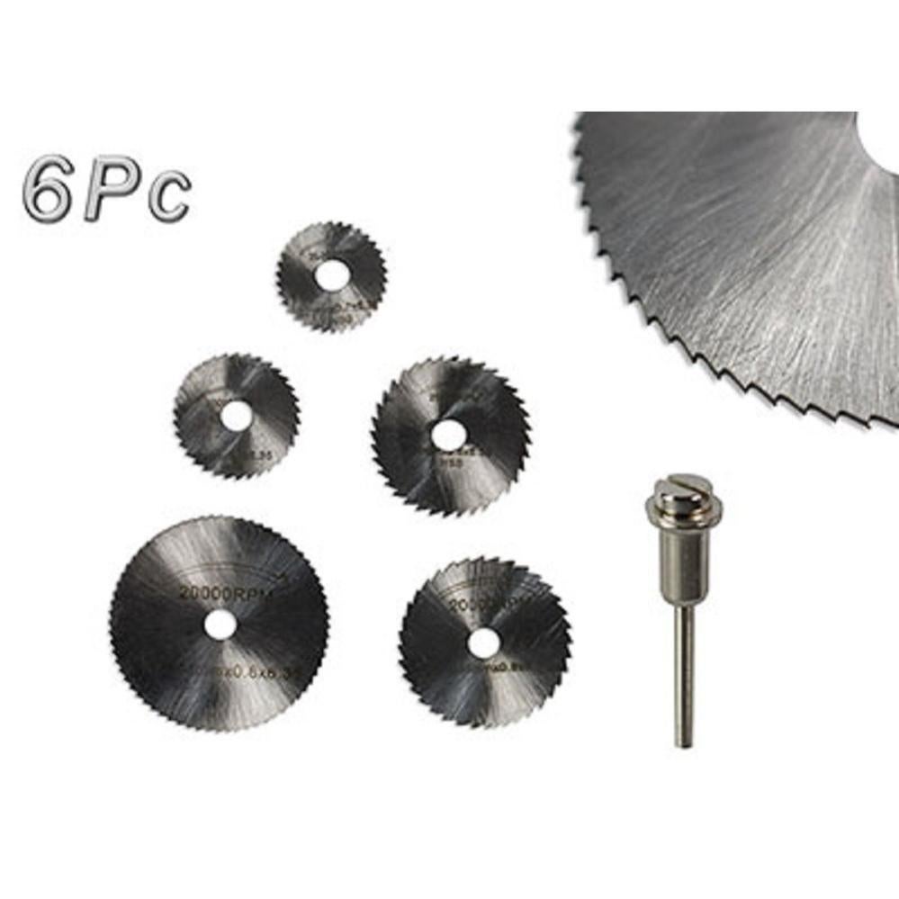 Trade Shop - 6 DISCHI DA TAGLIO CON MANDRINO LAME CIRCOLARI DREMEL ...